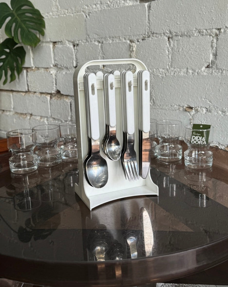Vintage Grosvenor 24 Piece Cutlery Set & Stand – Didi and Dora