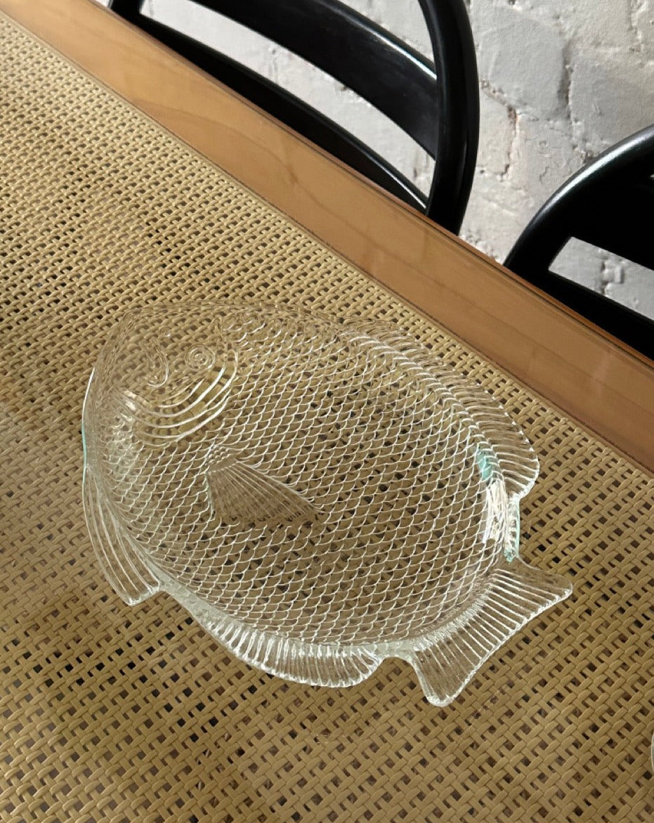 Vintage Anchor Hocker Glass Fish Plate – Didi and Dora