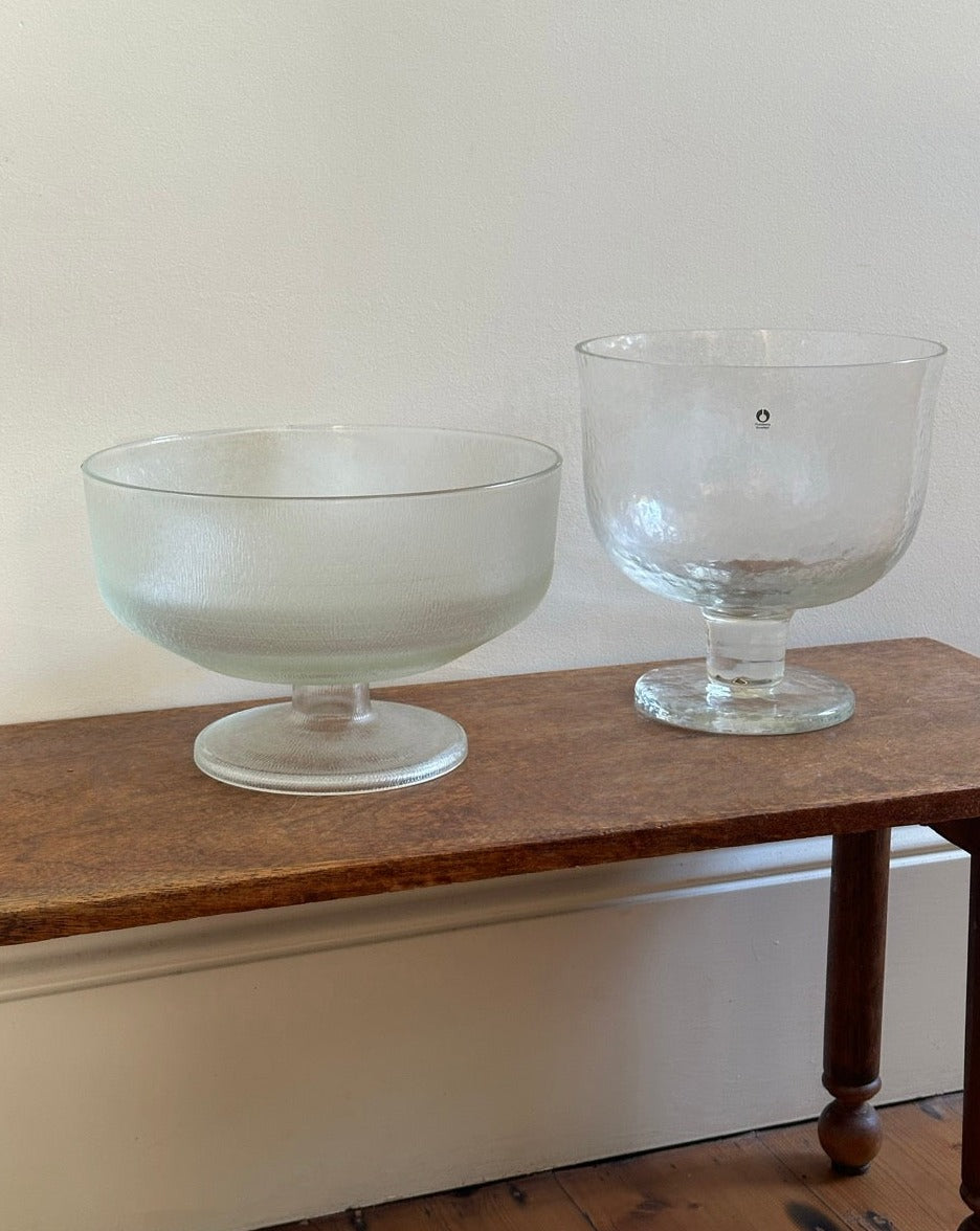 Two Textured Pedestal Bowls – Didi and Dora
